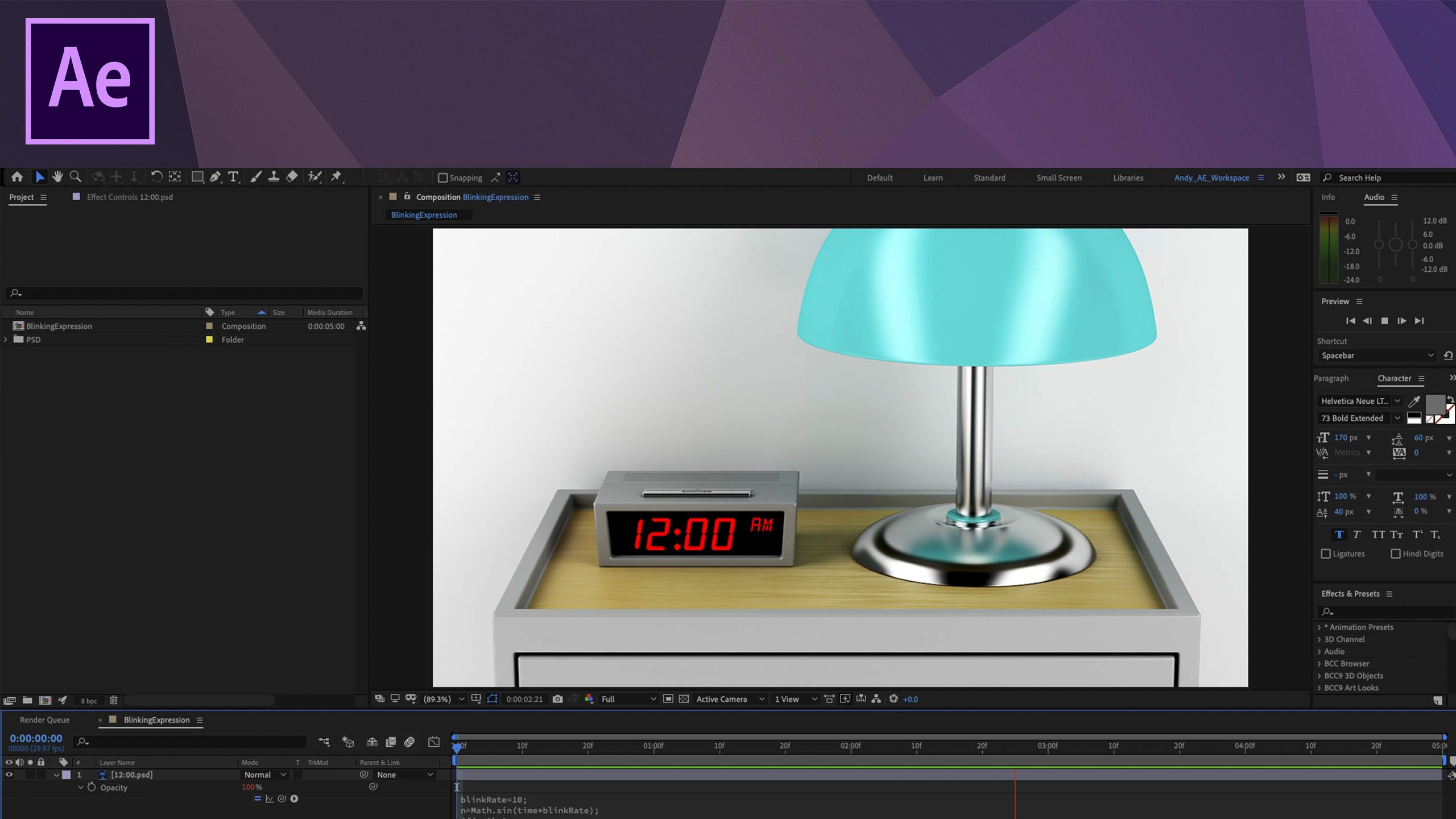 Creating A Blinking Expression In After Effects Photofocus