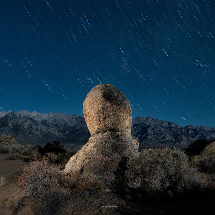 How I got the photo: Alabama Hills Eastern Sierra at night